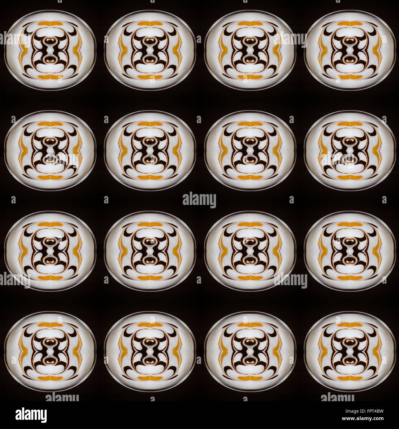 Ice coffee seamless pattern background Stock Photo - Alamy