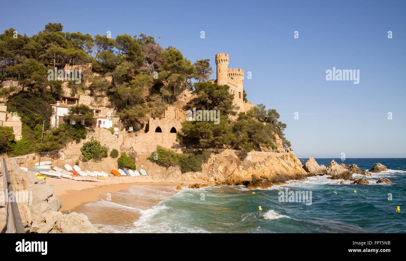 Castle on the Beach Stock Photo - Alamy