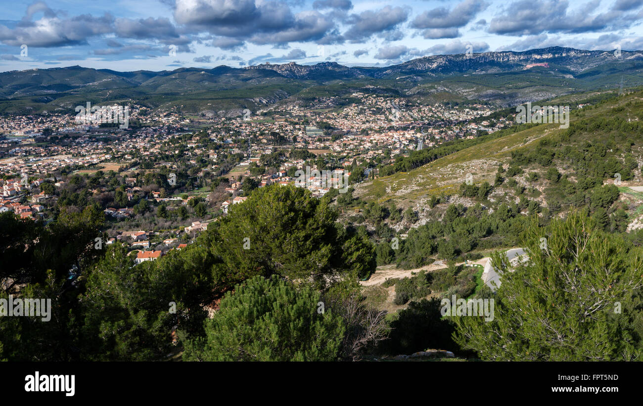 Allauch village, Bdr, paca,france 13 Stock Photo - Alamy