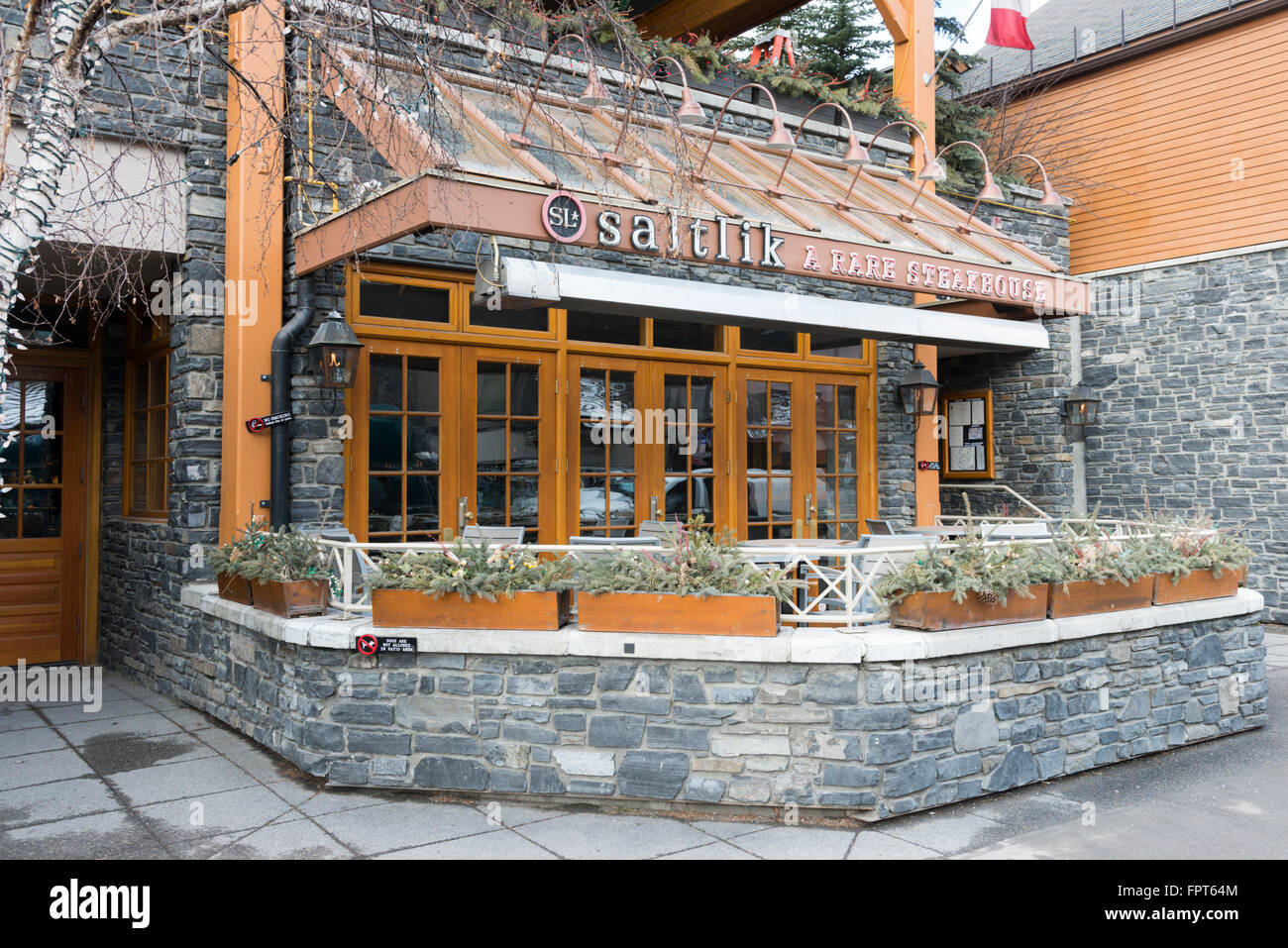 The Saltlik restaurant Banff Canada Stock Photo - Alamy