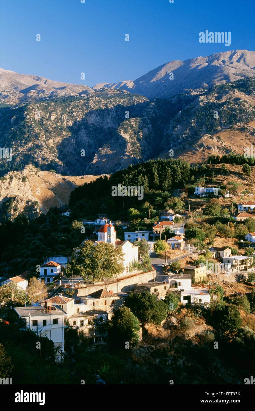 Aerial View Of Lakki, Crete, Greece Stock Photo - Alamy
