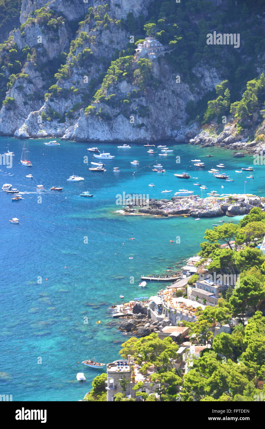 Marina Piccola Beach Capri Stock Photos & Marina Piccola Beach Capri ...