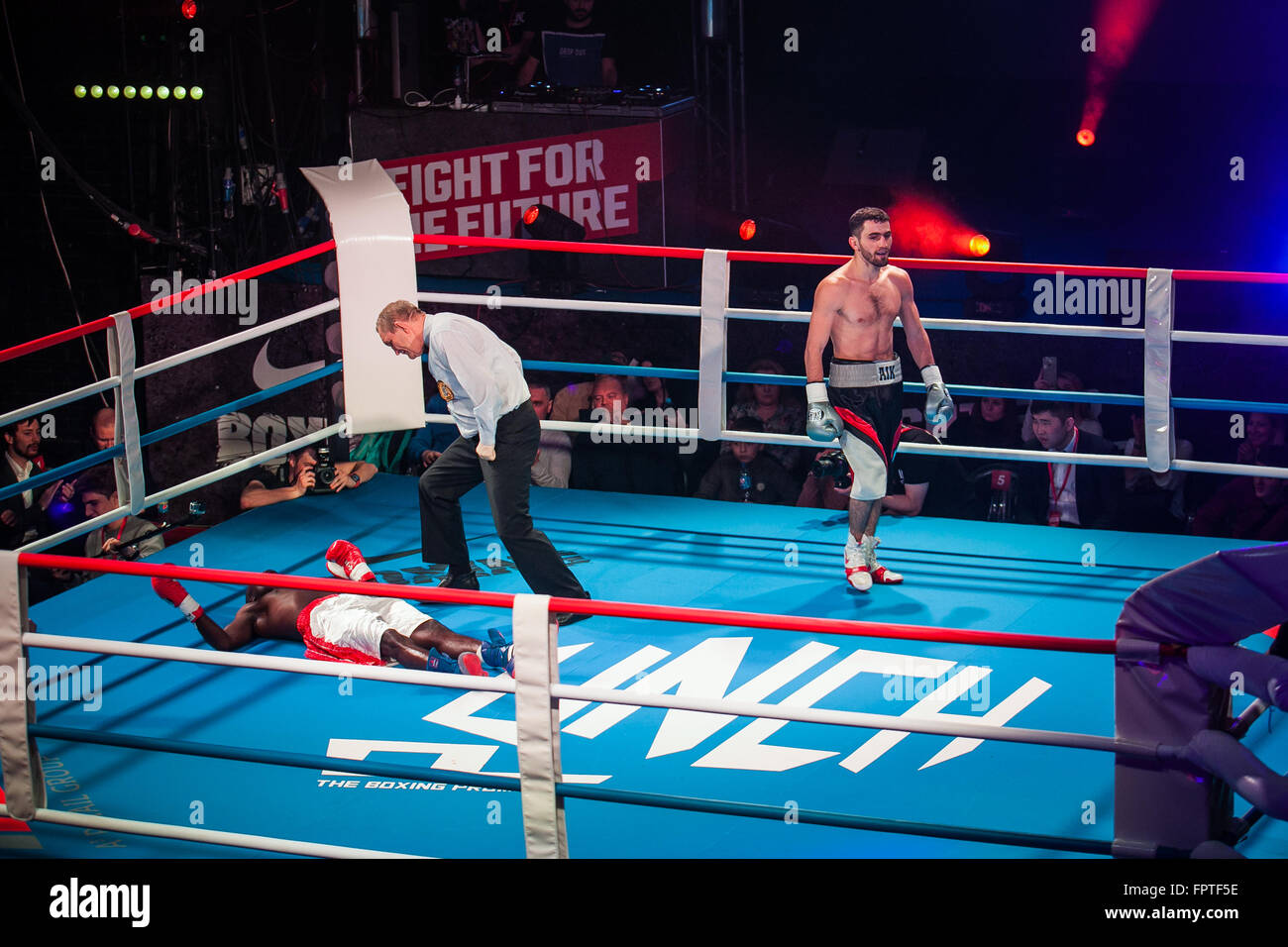 MOSCOW - 18 MARCH, 2016 : Professional boxing show Fight For The Future ...