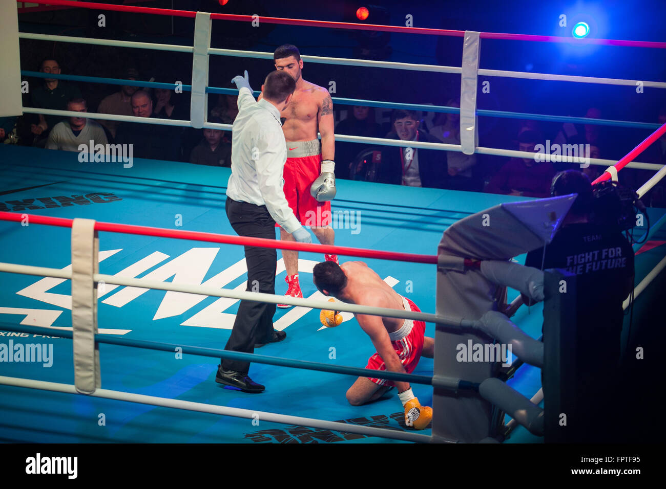 MOSCOW - 18 MARCH, 2016 : Professional boxing show Fight For The Future ...