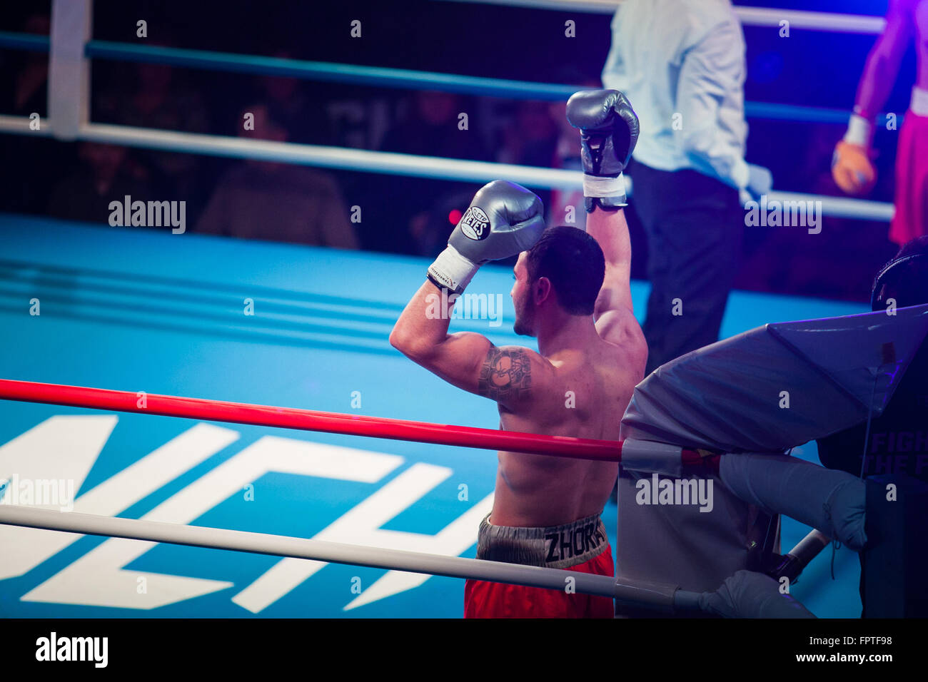 MOSCOW - 18 MARCH, 2016 : Professional boxing show Fight For The Future ...