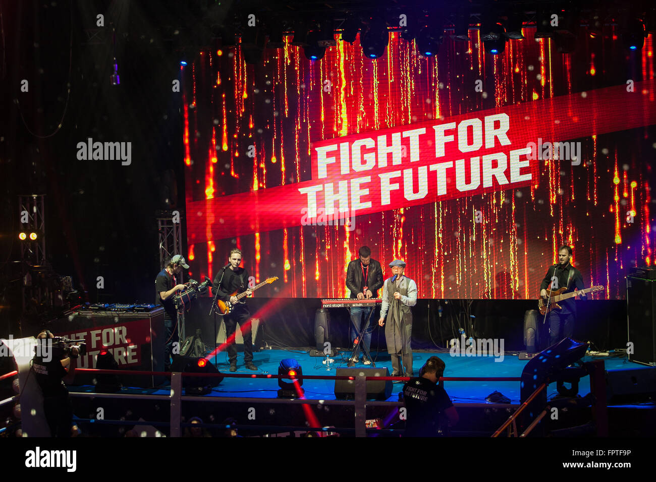 MOSCOW - 18 MARCH, 2016 : Professional boxing show Fight For The Future ...