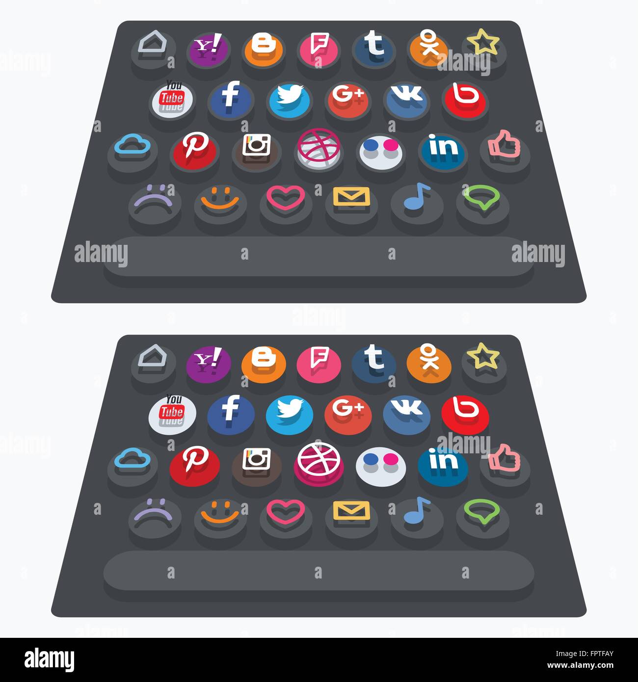 Keyboard computer button star vector hi-res stock photography and ...