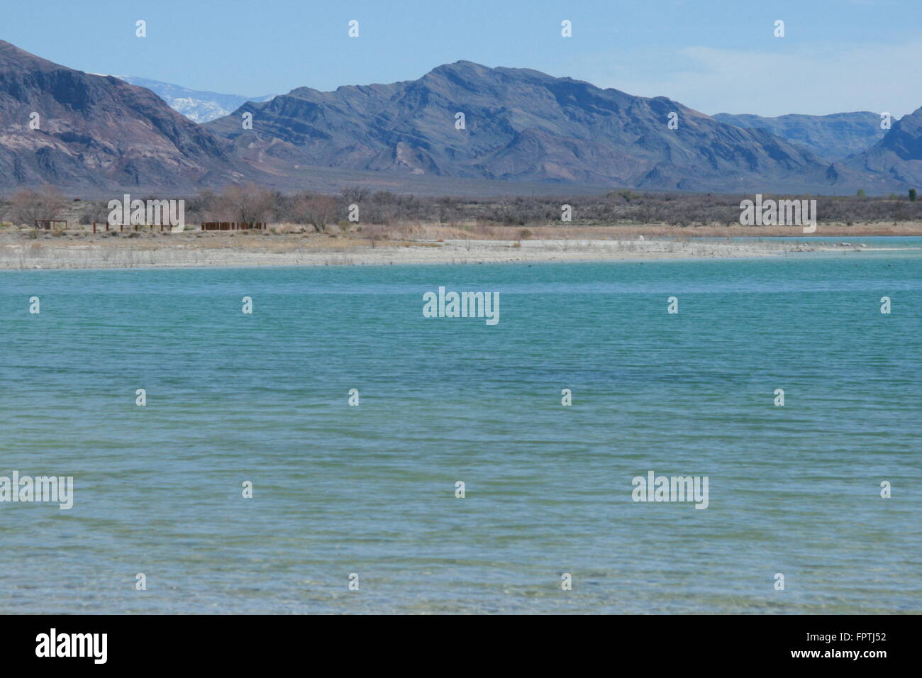Beautiful Aqua colored body of water Stock Photo - Alamy