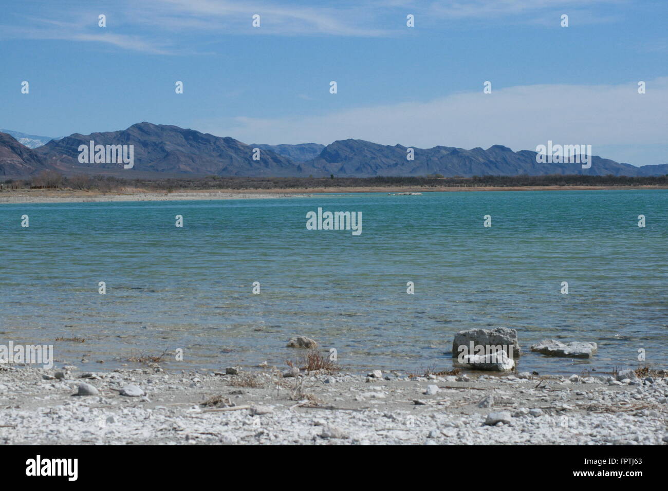 Beautiful Aqua colored body of water Stock Photo - Alamy