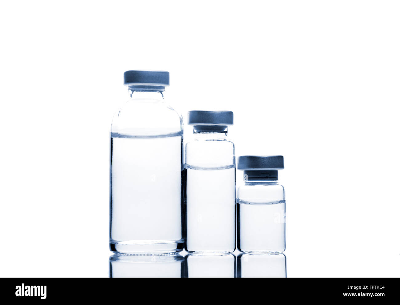 Glass Medicine Vials isolated on white background Stock Photo - Alamy