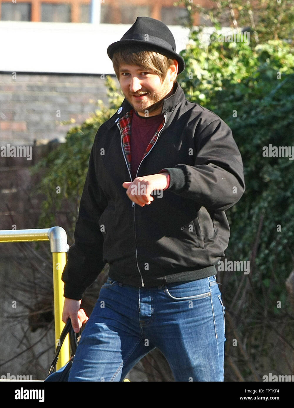 The cast of 'Eastenders' are seen outside Elstree Studios in ...