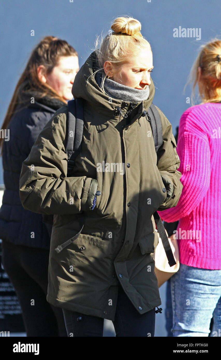 The cast of 'Eastenders' are seen outside Elstree Studios in ...