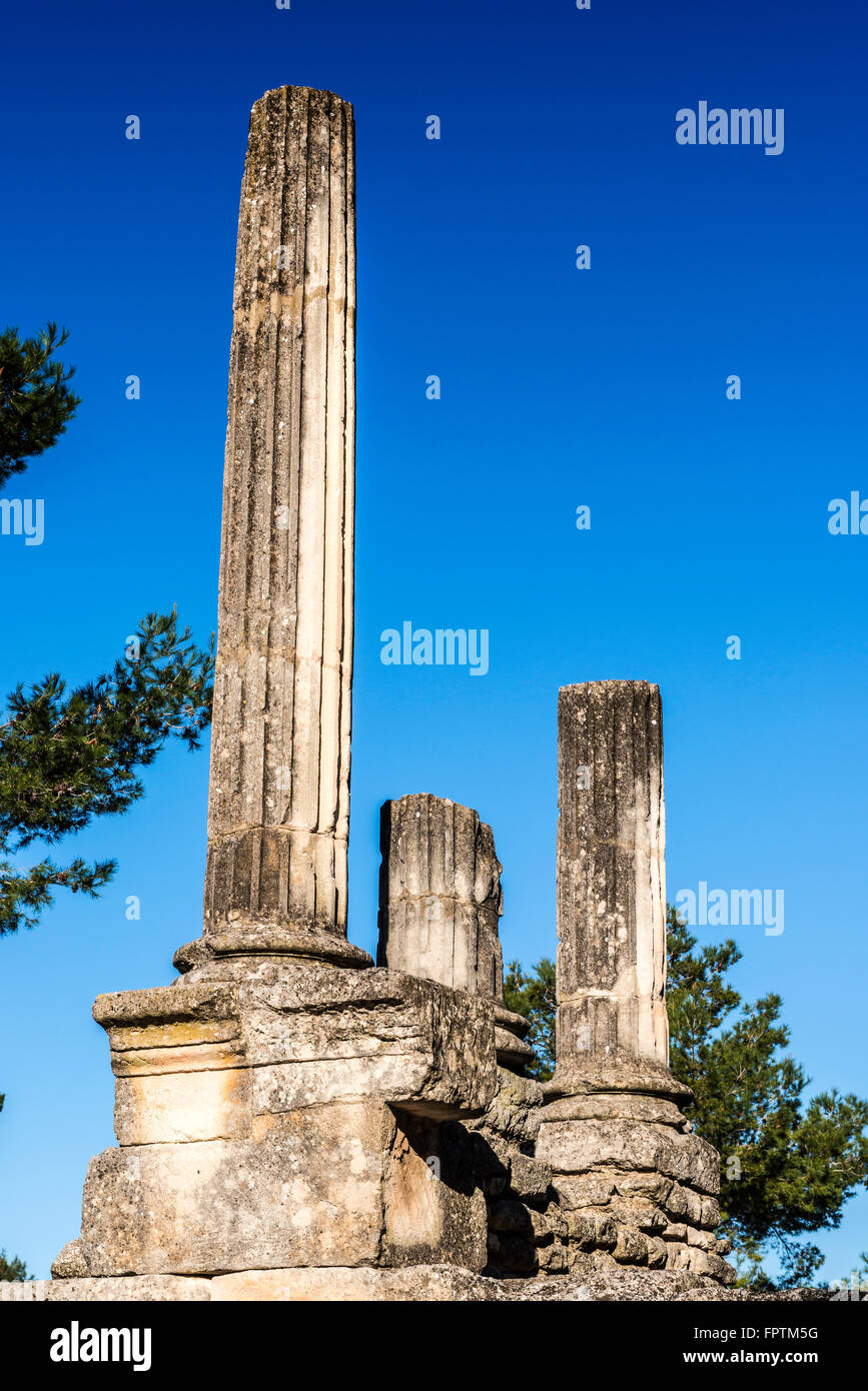 Ruines de Glanum ,Saint Rémy de Provence,Bdr france 13 Stock Photo - Alamy