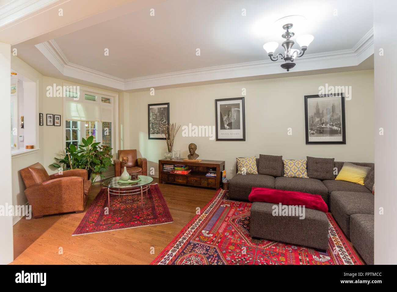 Living Room Interior Design in a new house Stock Photo - Alamy