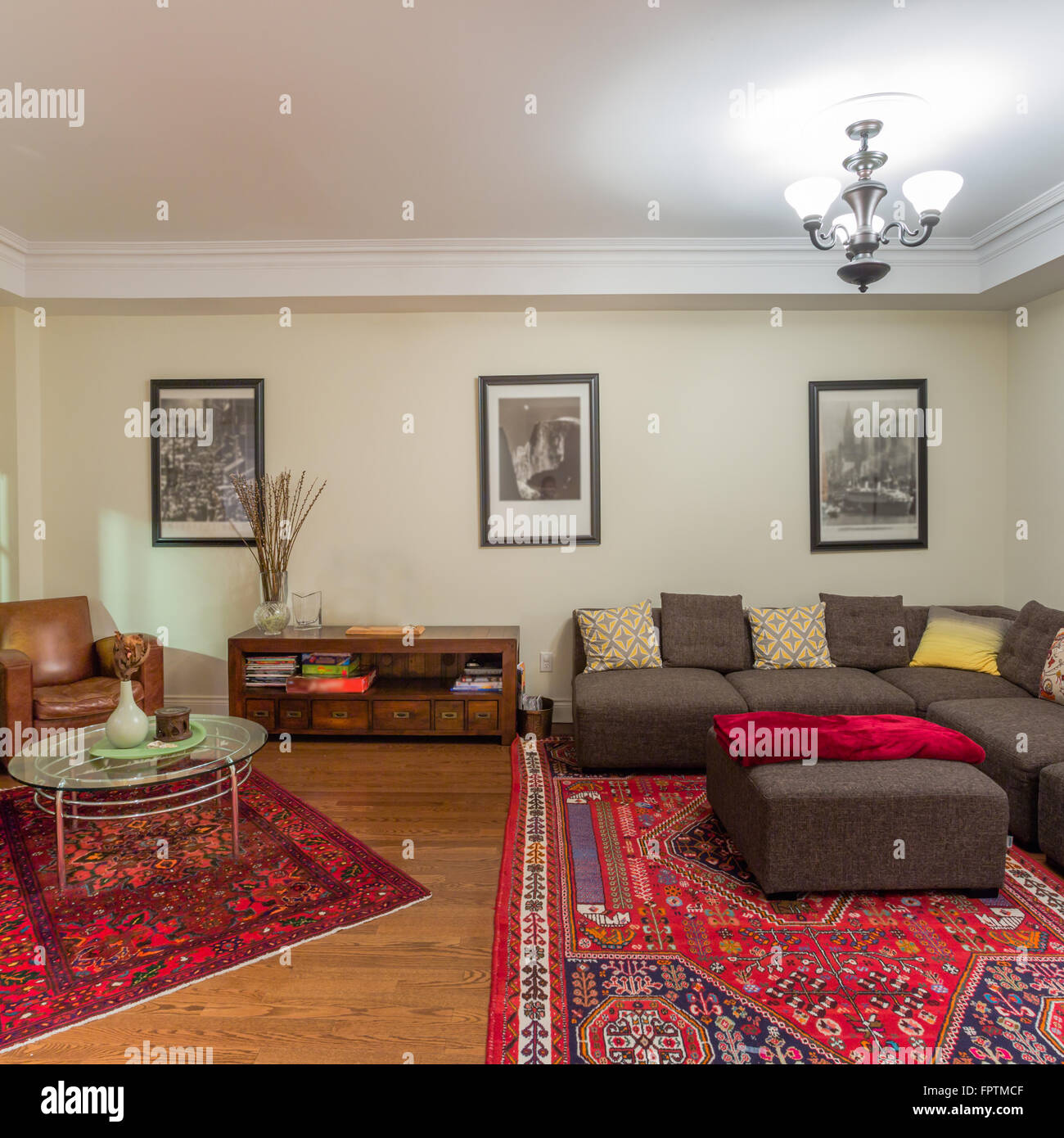 Living Room Interior Design in a new house Stock Photo - Alamy
