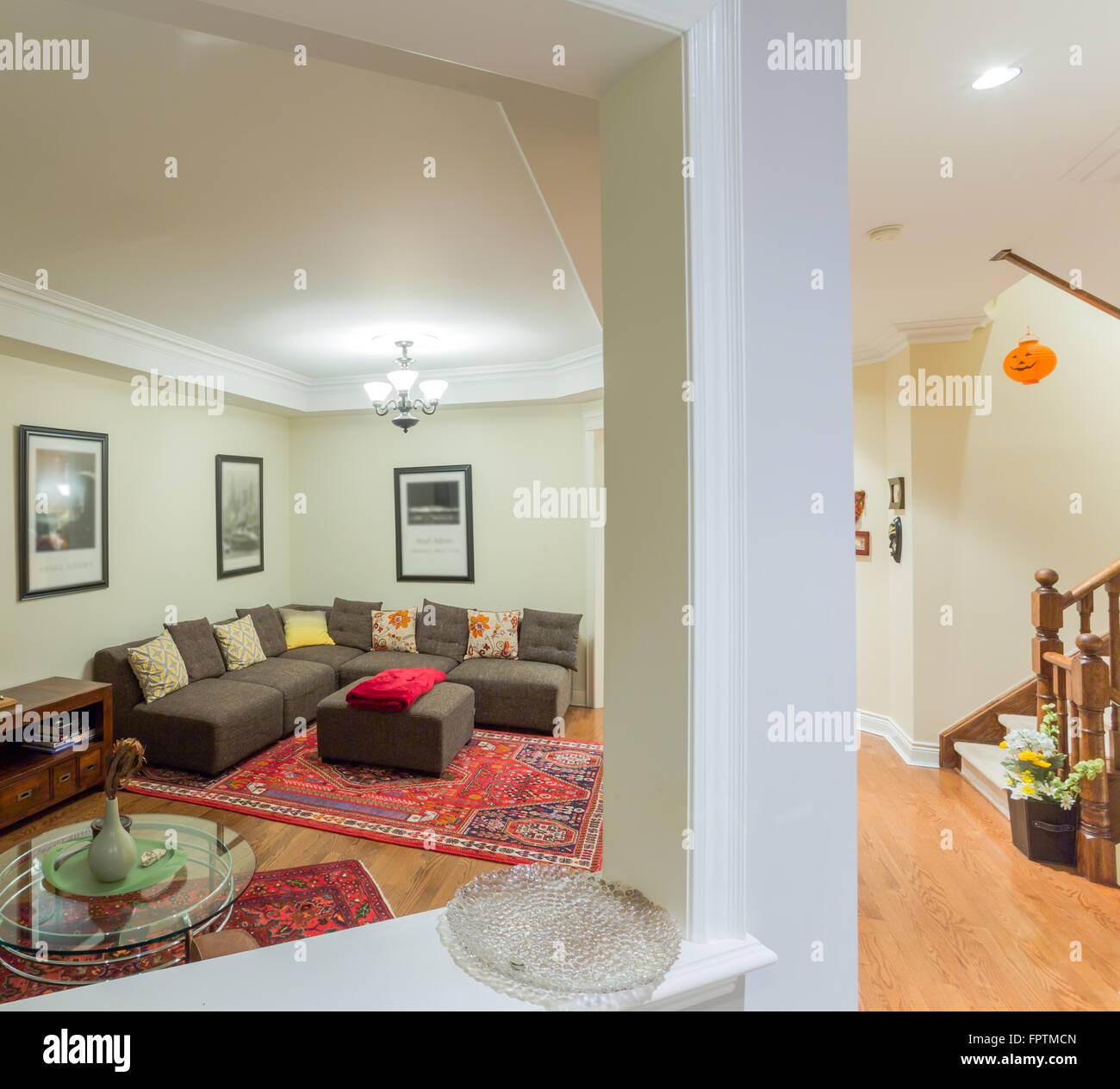 Living Room Interior Design in a new house Stock Photo - Alamy