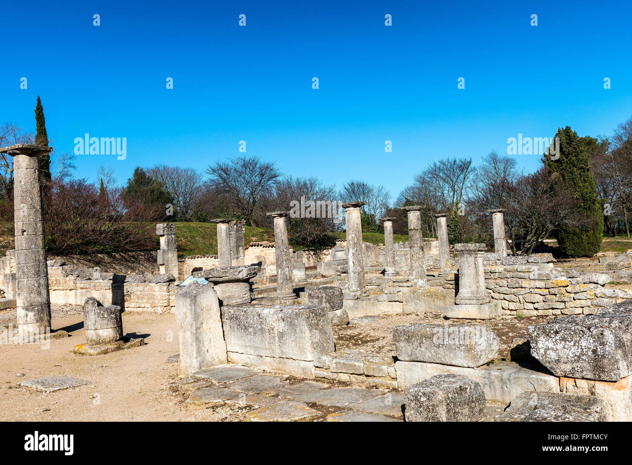 Ruines de Glanum ,Saint Rémy de Provence,Bdr france 13 Stock Photo - Alamy