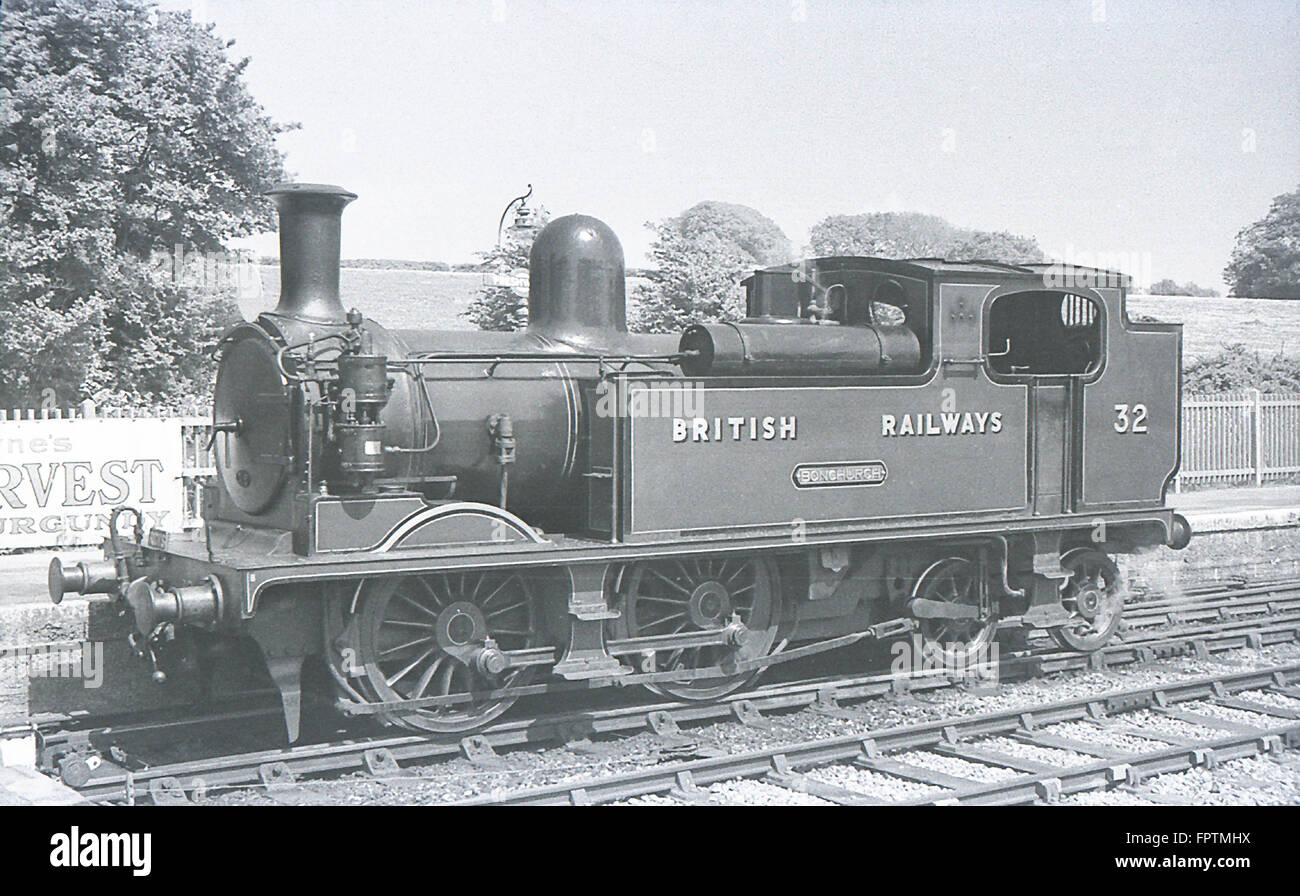 Southern Railway O2 class 0-4-4T No.32 Bonchurch on the Isle of Wight ...