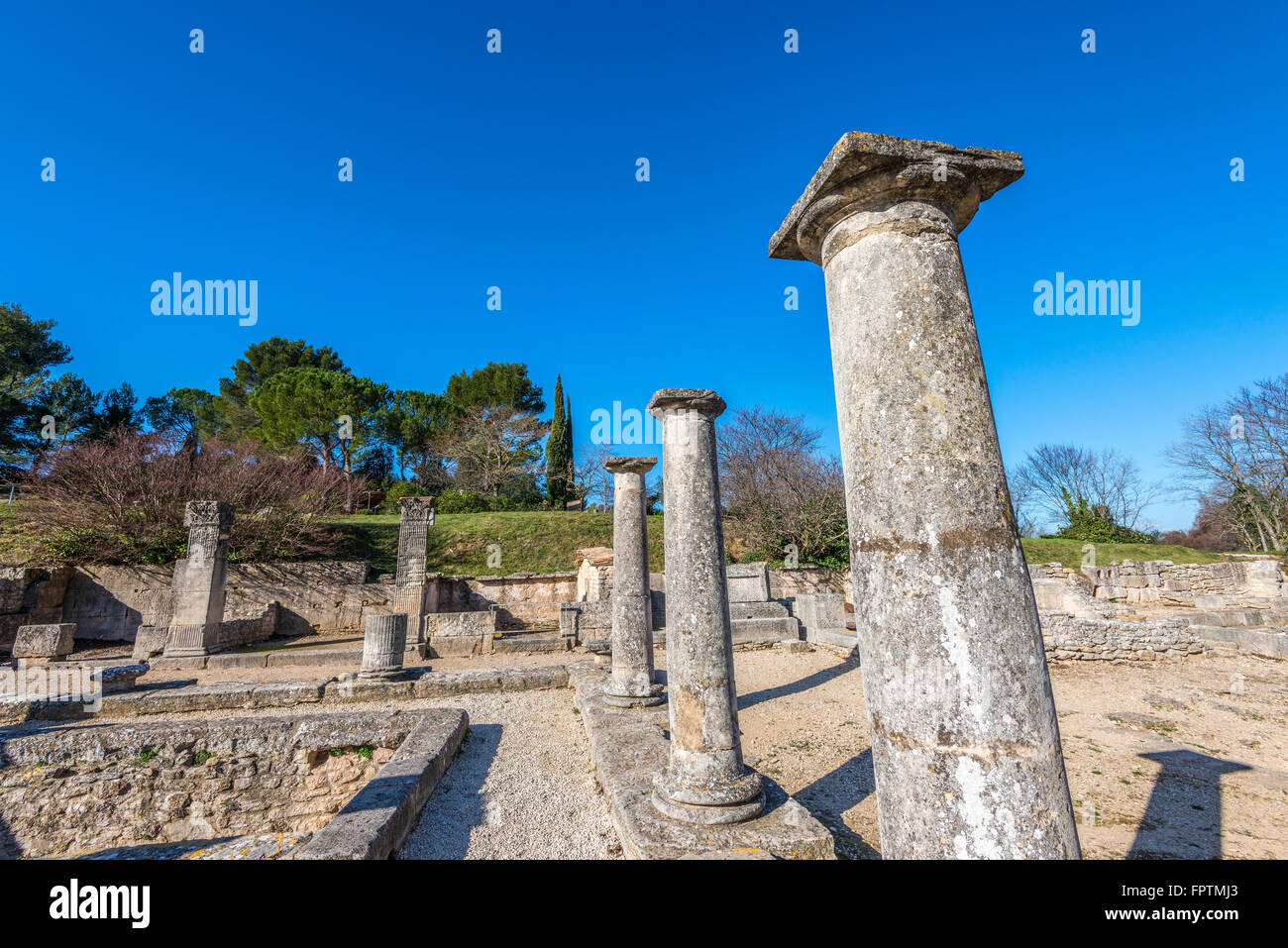 Ruines de Glanum ,Saint Rémy de Provence,Bdr france 13 Stock Photo - Alamy