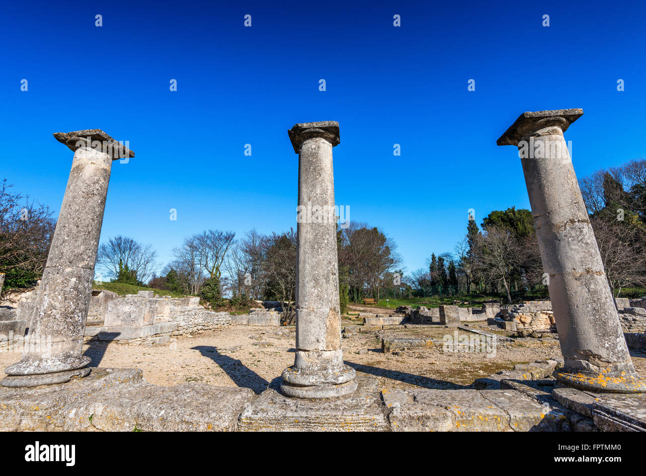 Ruines de Glanum ,Saint Rémy de Provence,Bdr france 13 Stock Photo - Alamy