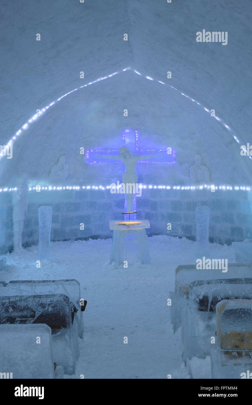 Wedding at ice chapel hi-res stock photography and images - Alamy