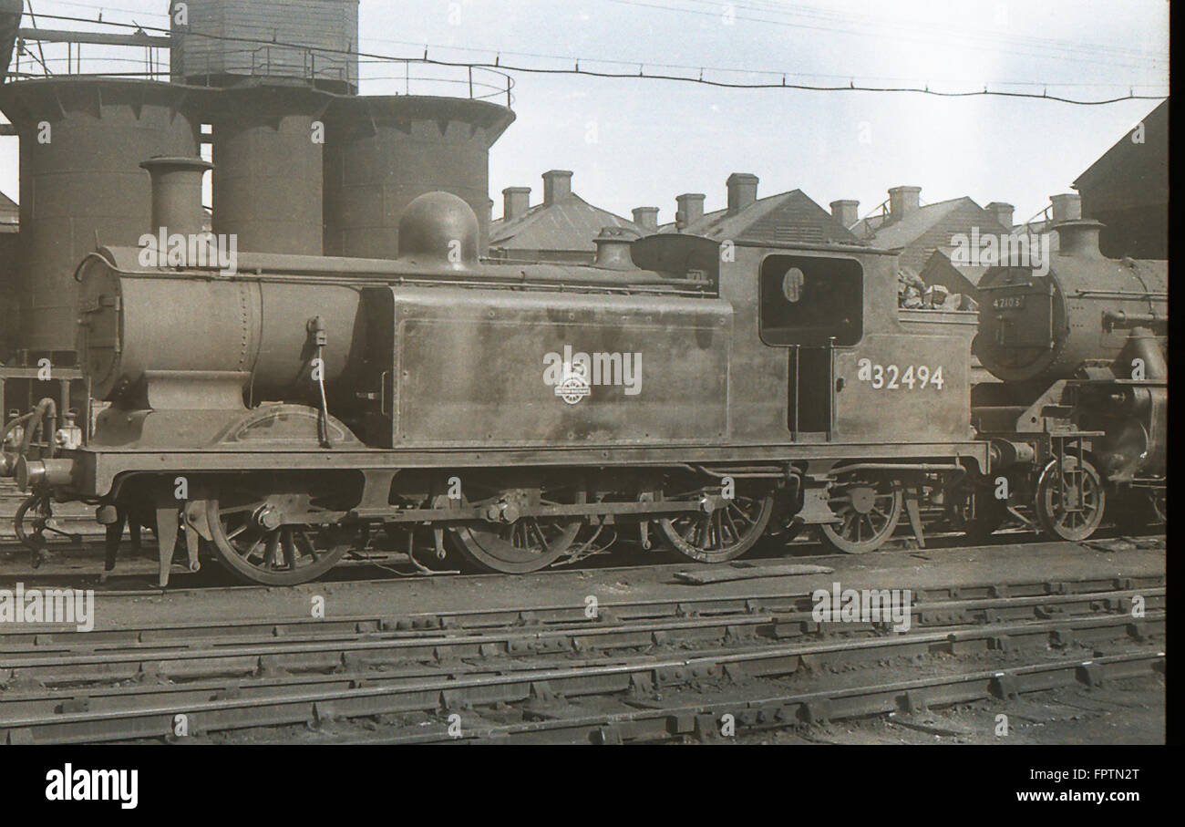 LBSCR E4 Class 0-6-2T No.32494 steam locomotive withdrawn 1959 at ...