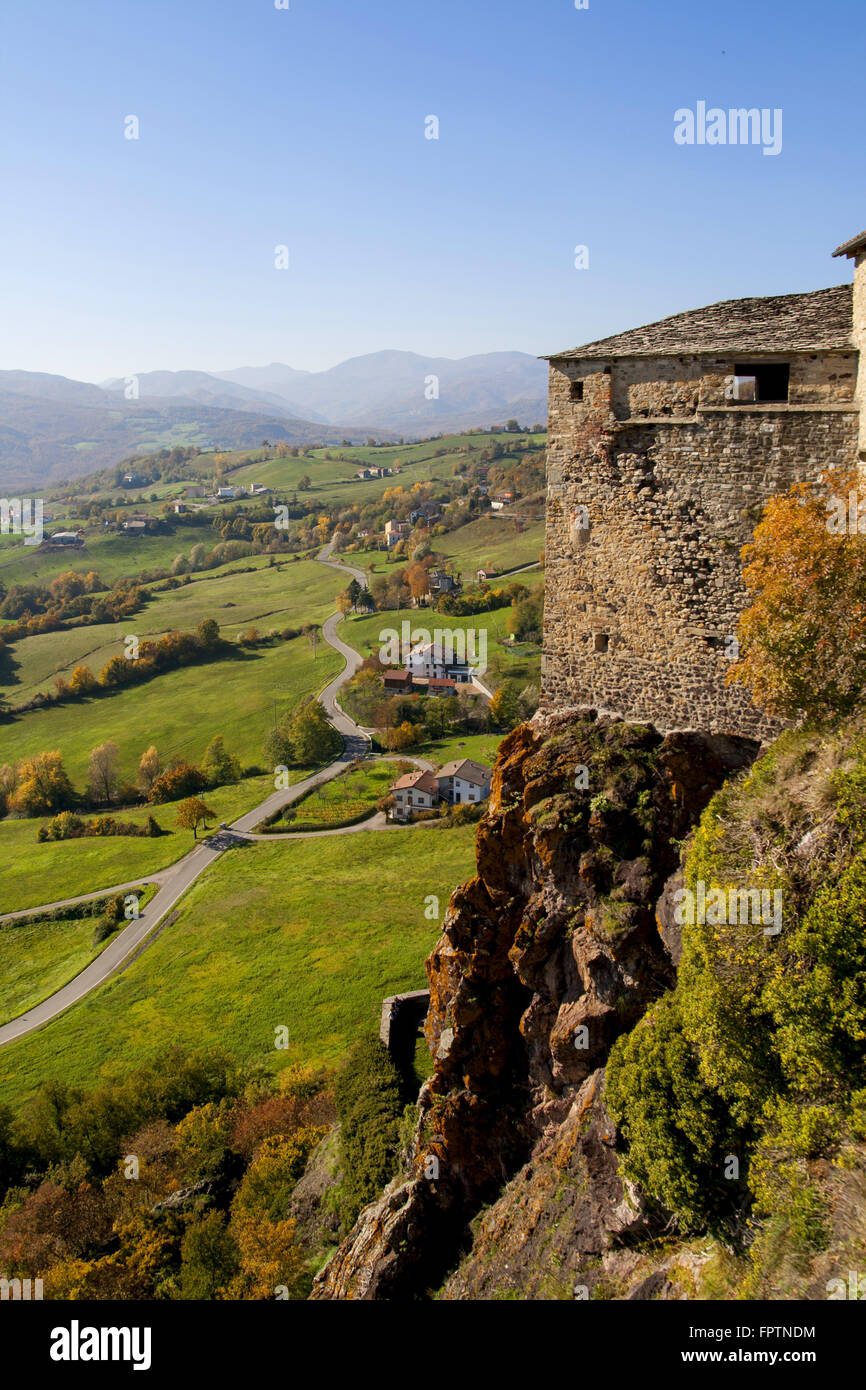 A beautiful view of valley under the castle Stock Photo - Alamy