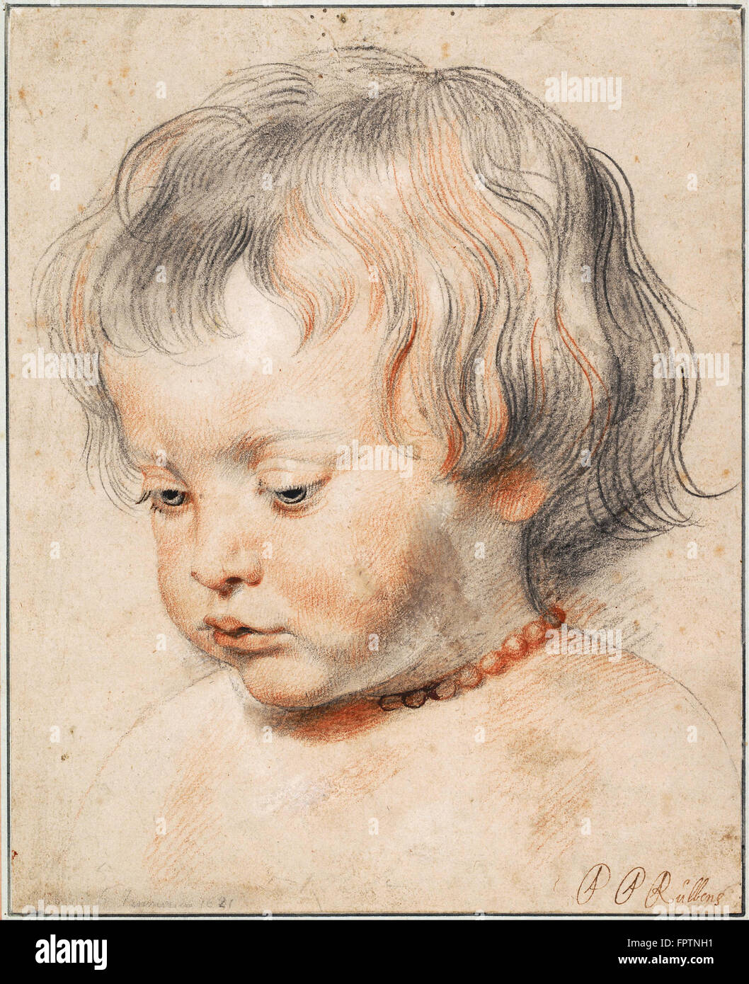 Peter Paul Rubens - Nicolaas Rubens Wearing a Coral Neckless - c. 1619 ...