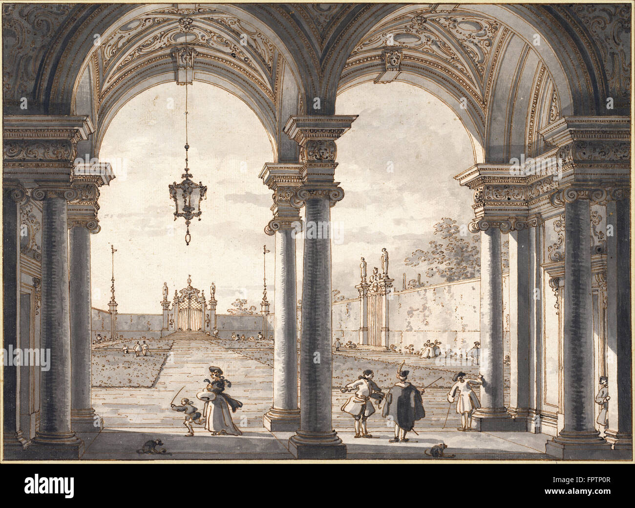 Art albertina museum vienna sketch drawing giovanni antonio canal hi ...