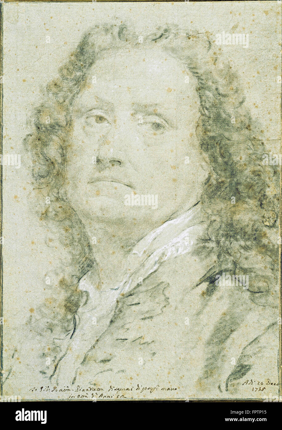 Giovanni Battista Piazzetta - Self Portrait - 1735 Stock Photo - Alamy