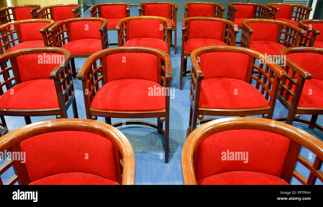 Elegant red chair Stock Photo - Alamy