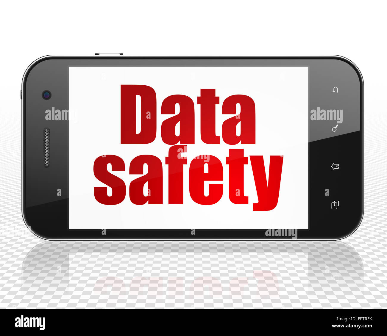 Information concept: Smartphone with Data Safety on display Stock Photo ...