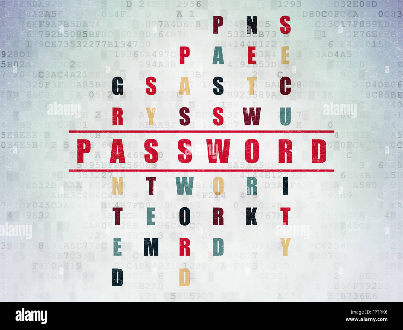 Safety concept: Password in Crossword Puzzle Stock Photo - Alamy