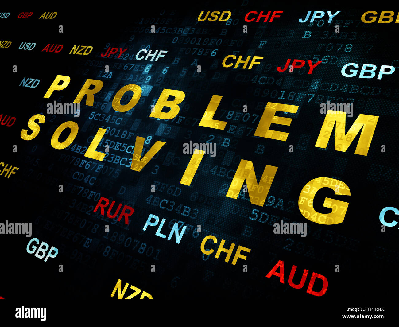 Business concept: Problem Solving on Digital background Stock Photo - Alamy
