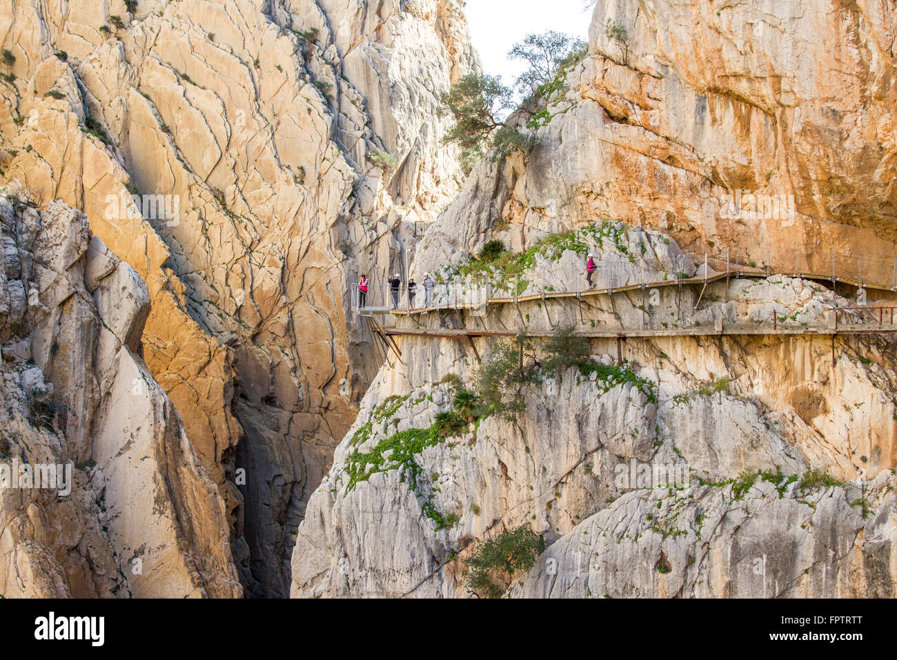 Hiking the Caminito del Rey Spain Stock Photo - Alamy