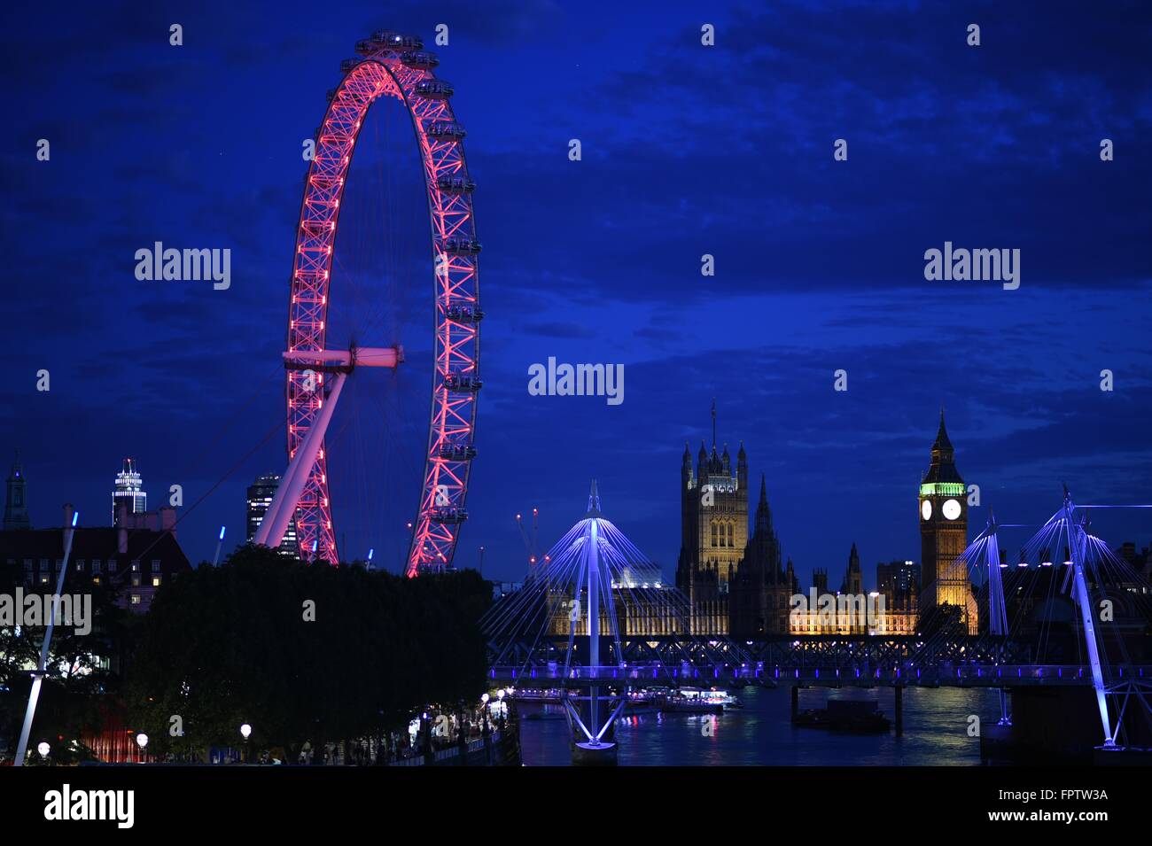London Eye, 360 degree views of london Stock Photo - Alamy