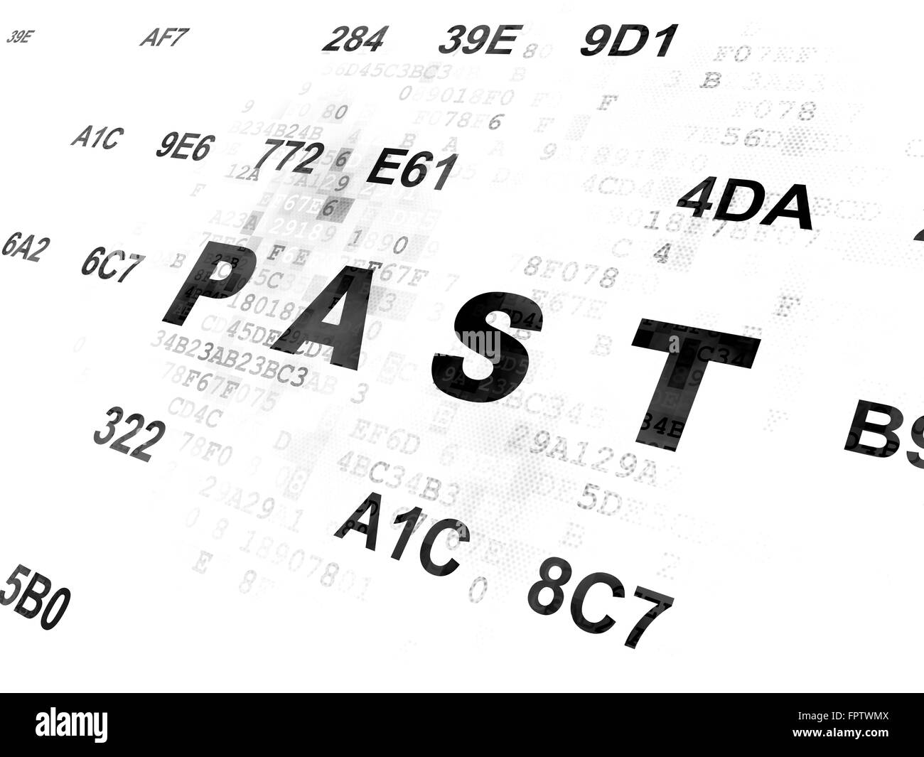 Timeline concept: Past on Digital background Stock Photo - Alamy