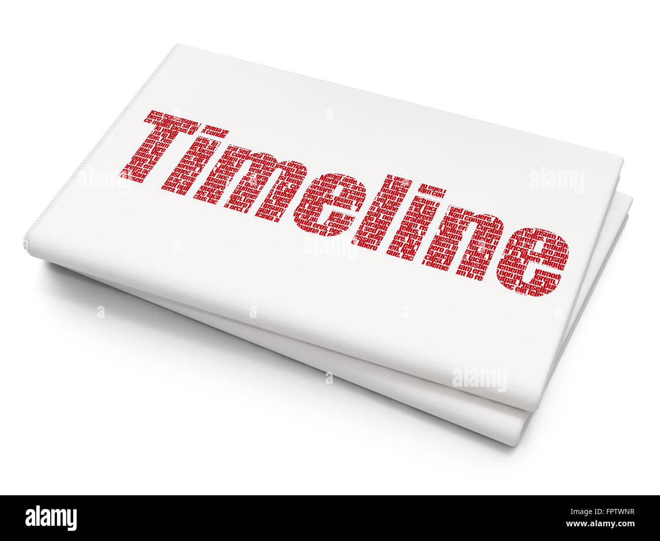 Time concept: Timeline on Blank Newspaper background Stock Photo - Alamy