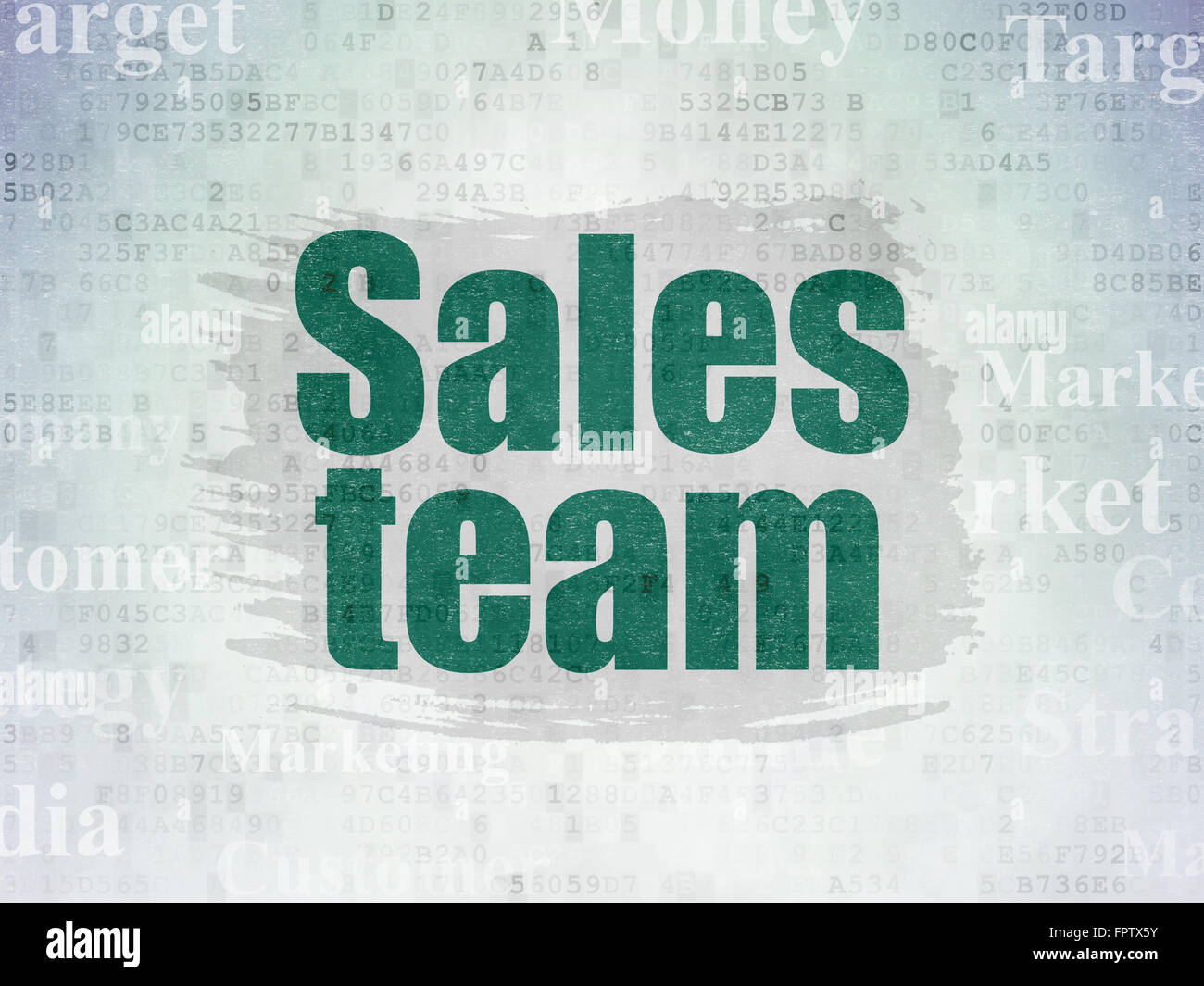 Advertising concept: Sales Team on Digital Paper background Stock Photo ...