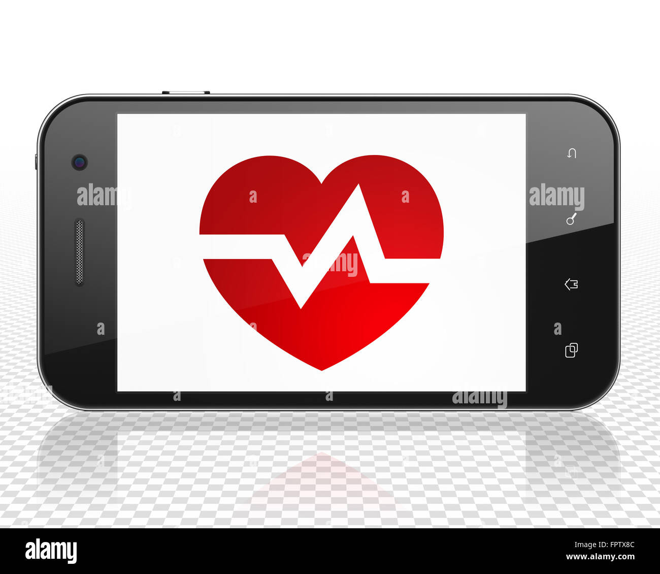 Healthcare concept: Smartphone with Heart on display Stock Photo - Alamy