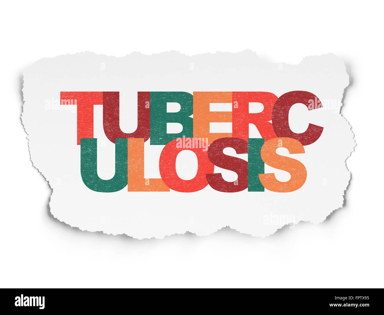 Healthcare concept: Tuberculosis on Torn Paper background Stock Photo ...