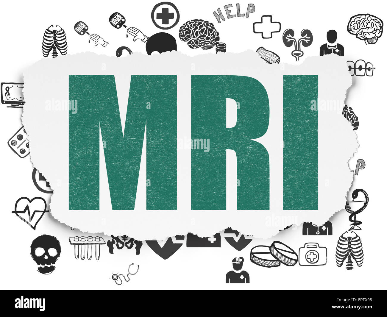Healthcare concept: MRI on Torn Paper background Stock Photo - Alamy
