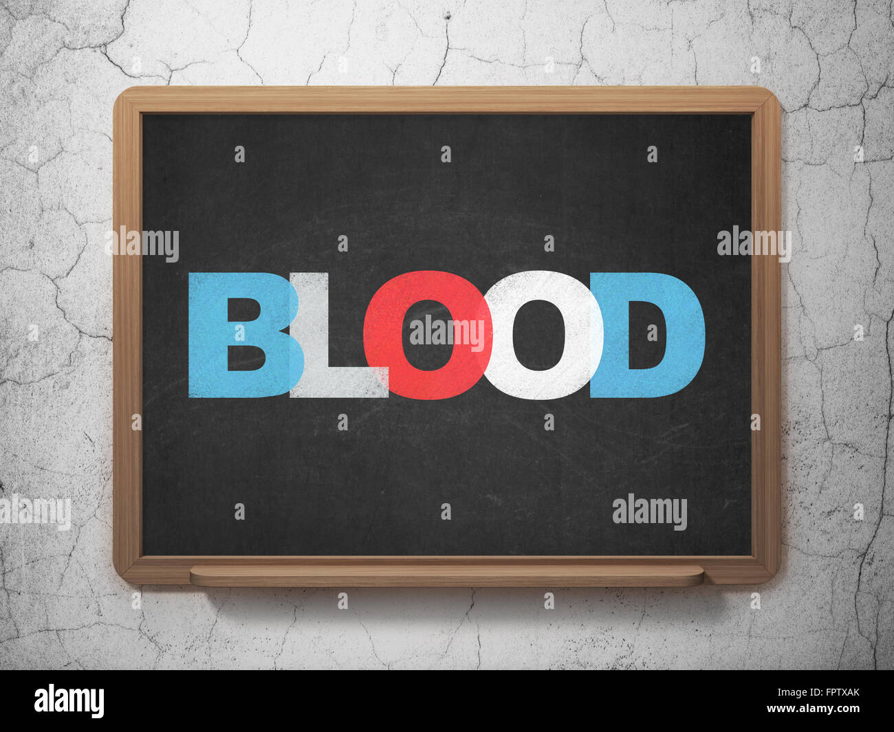 Health concept: Blood on School Board background Stock Photo - Alamy
