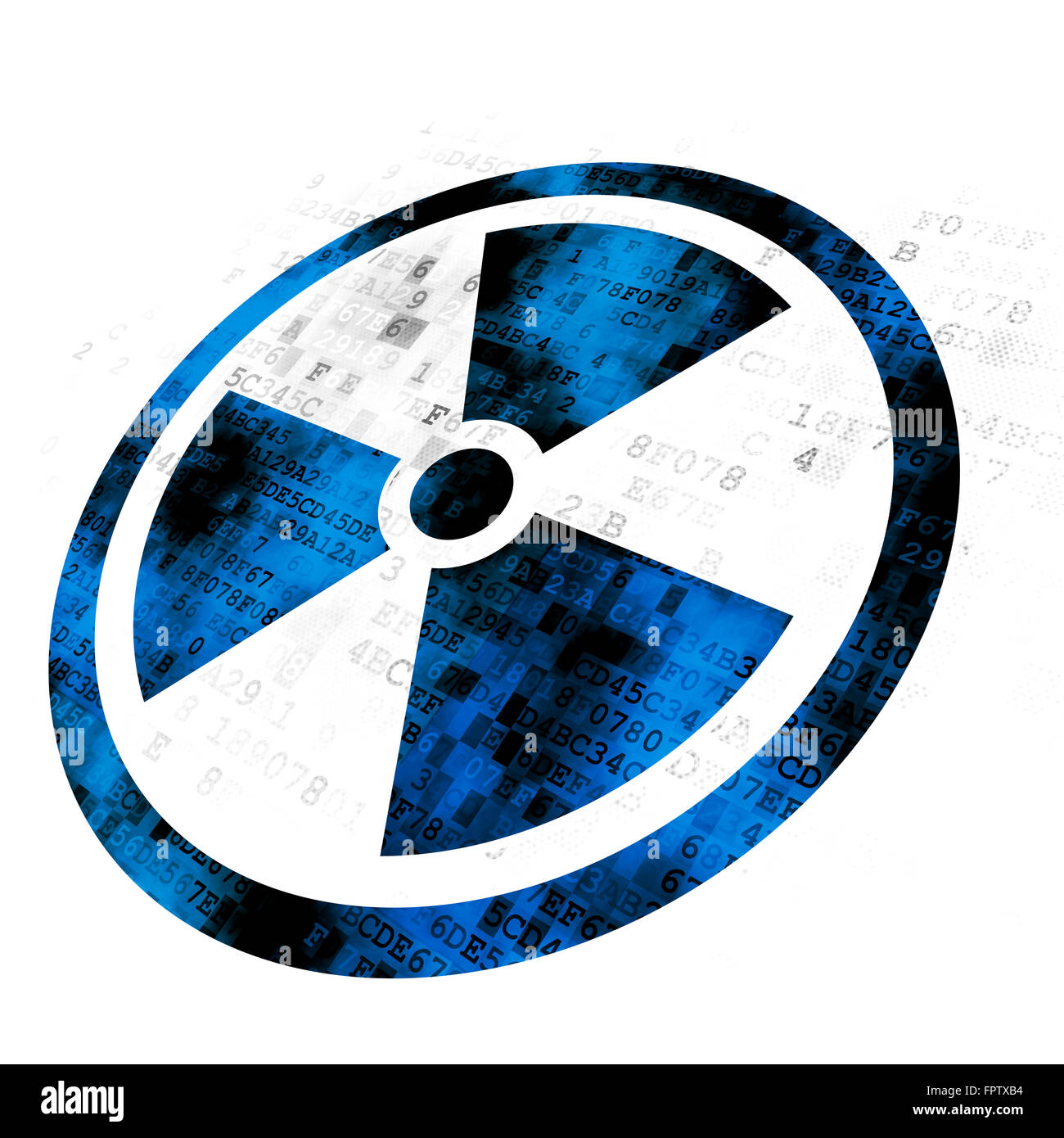 Science concept: Radiation on Digital background Stock Photo - Alamy