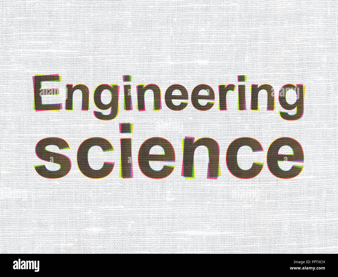 Science concept: Engineering Science on fabric texture background Stock ...