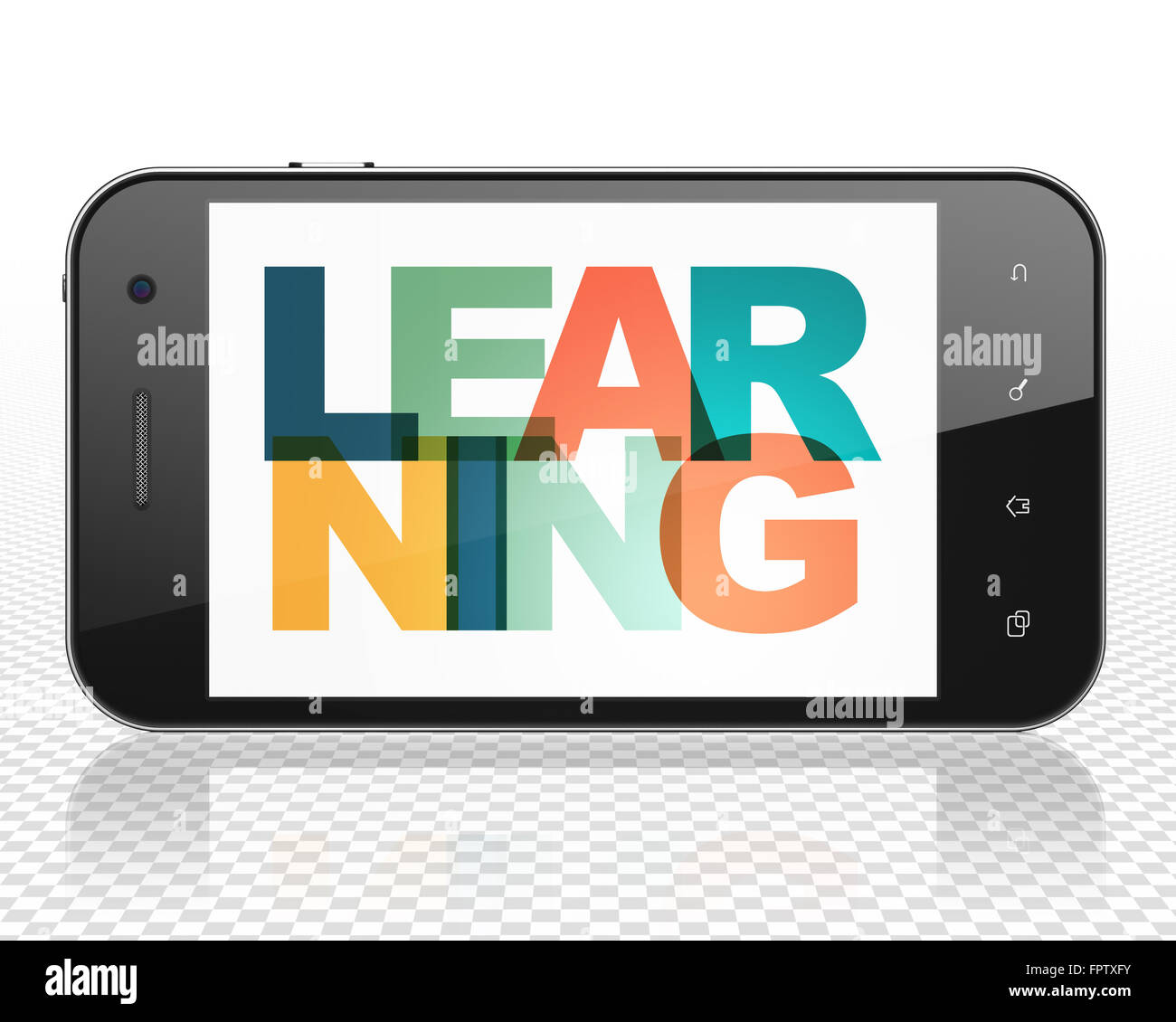 Education concept: Smartphone with Learning on display Stock Photo - Alamy