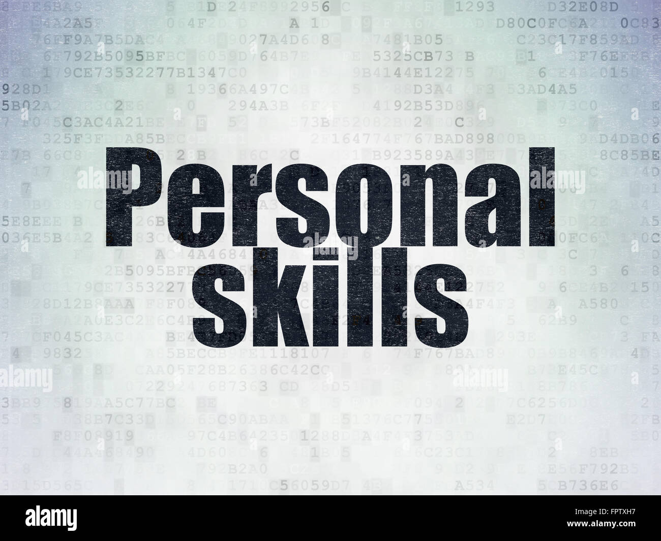 Learning concept: Personal Skills on Digital Paper background Stock ...
