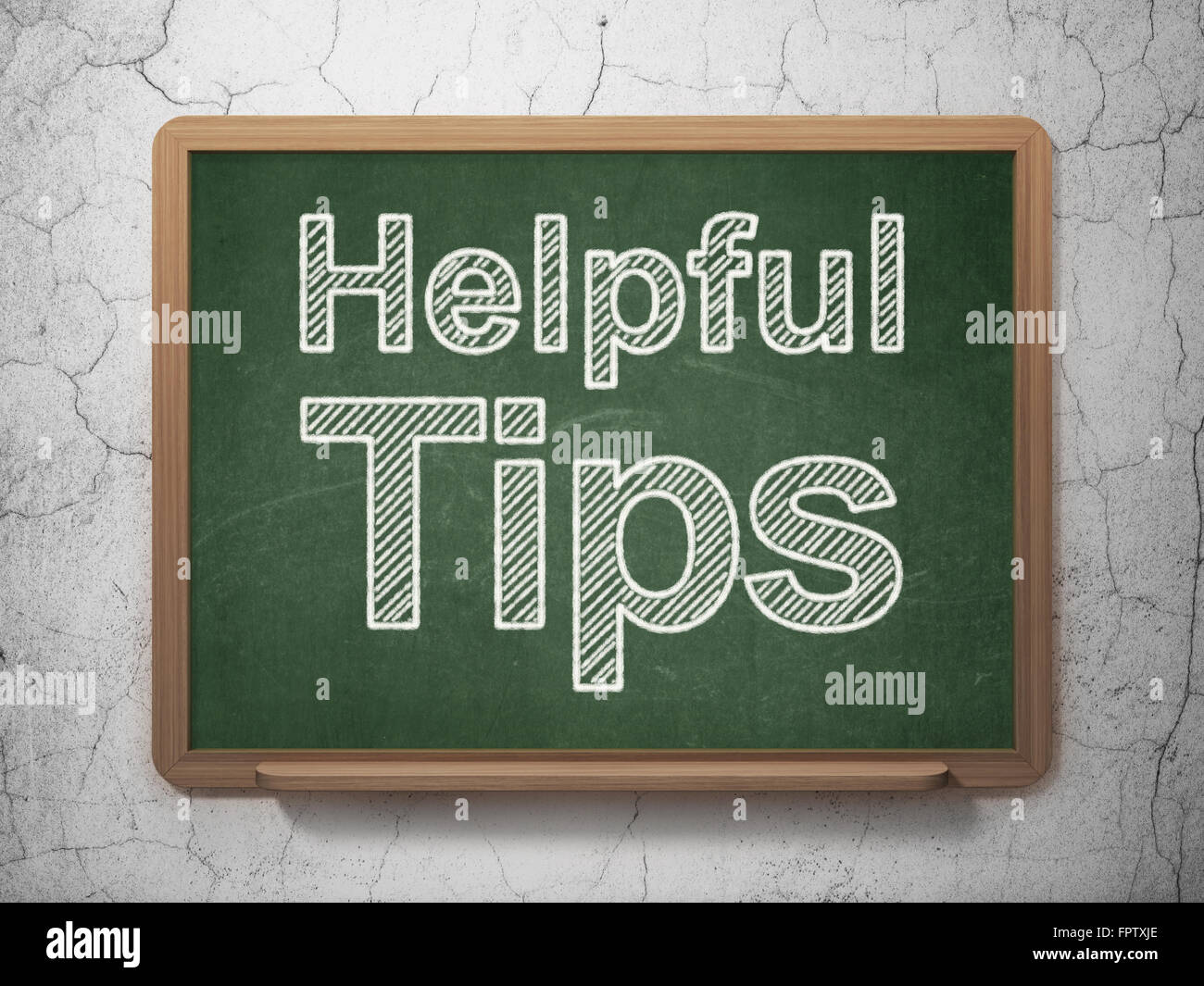 Education concept: Helpful Tips on chalkboard background Stock Photo ...