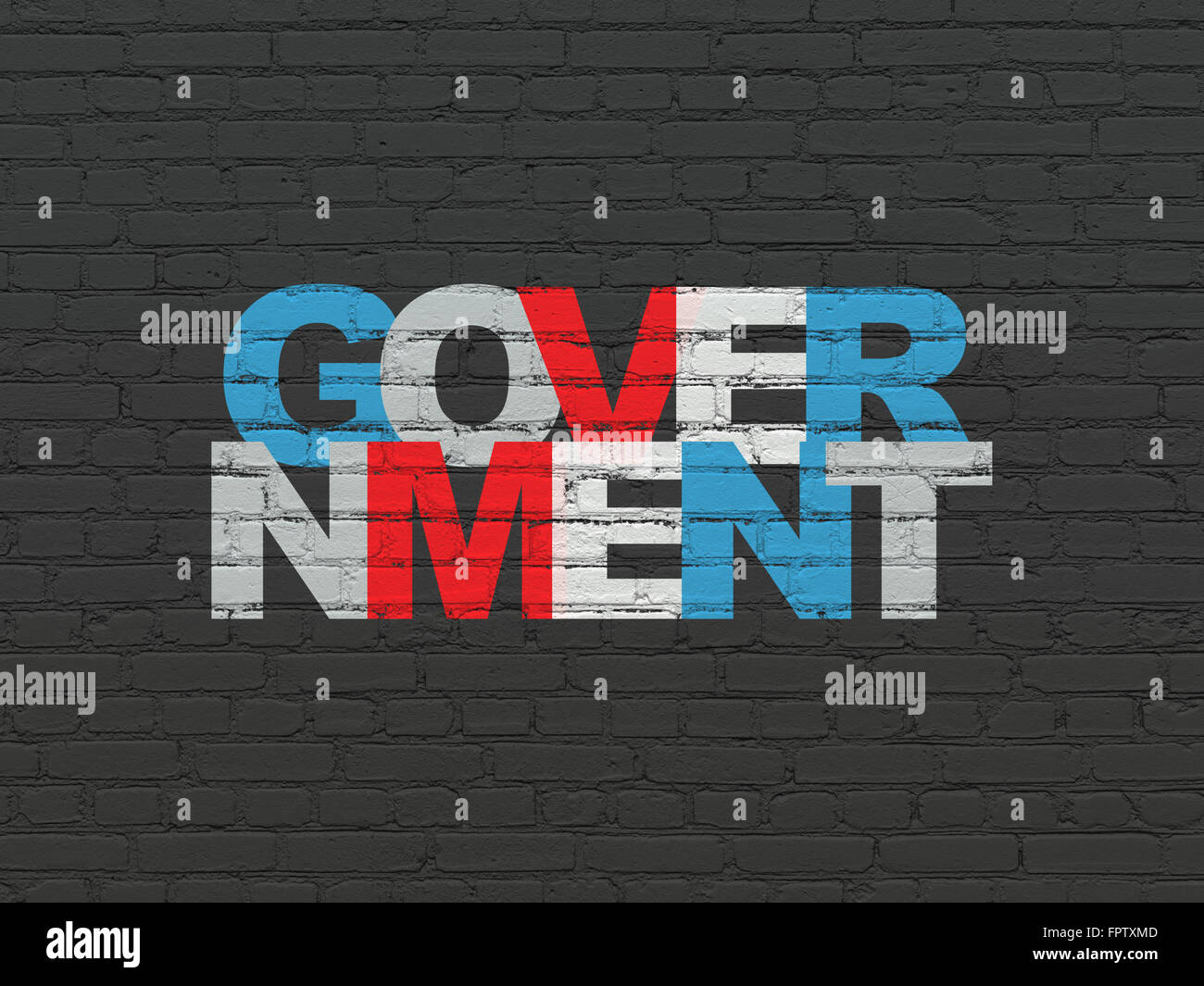 Political concept: Government on wall background Stock Photo - Alamy