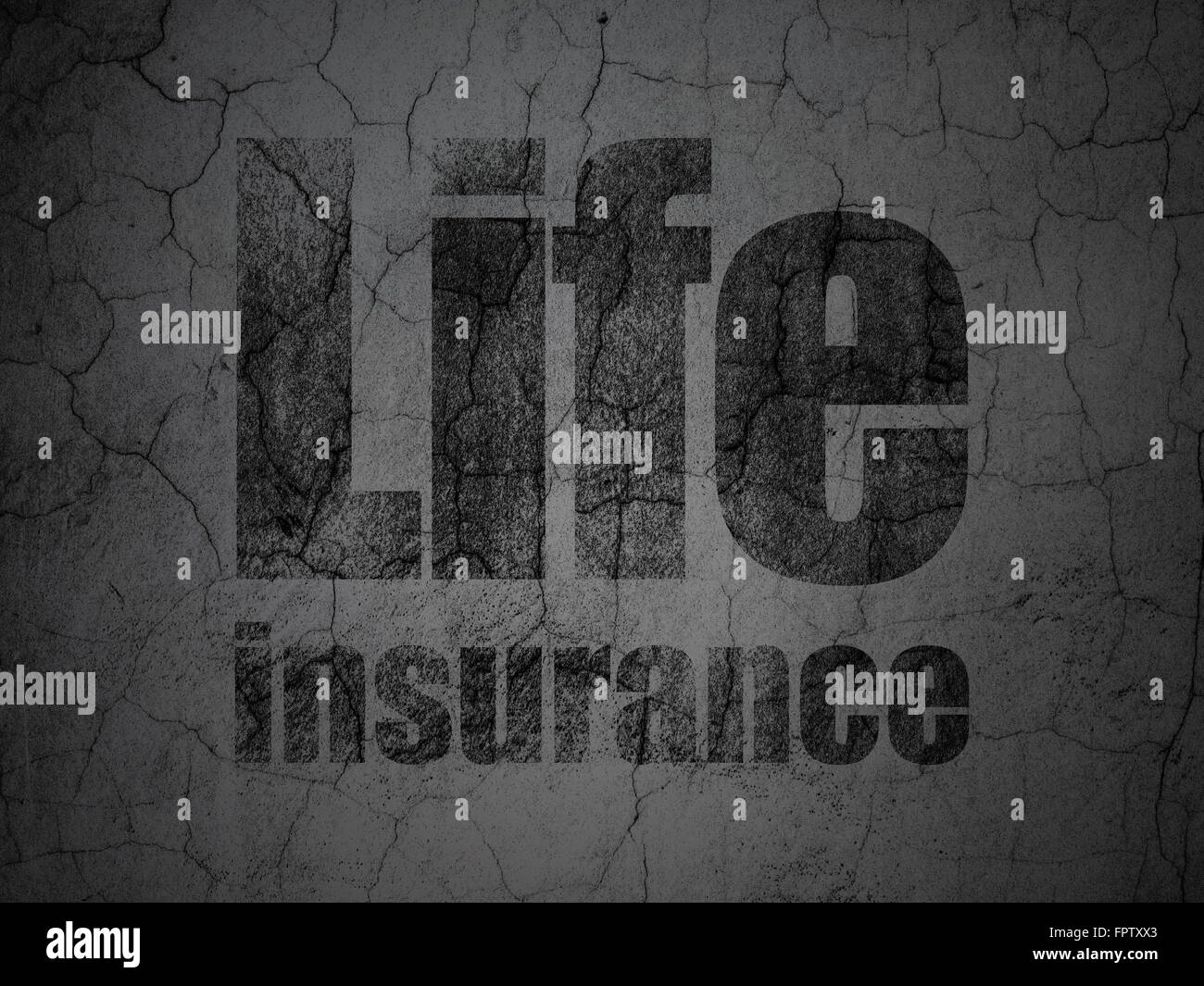 Insurance concept: Life Insurance on grunge wall background Stock Photo ...